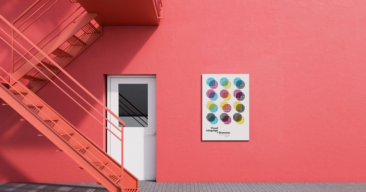 Visual Language & Grammar Exhibition Poster | The Dots