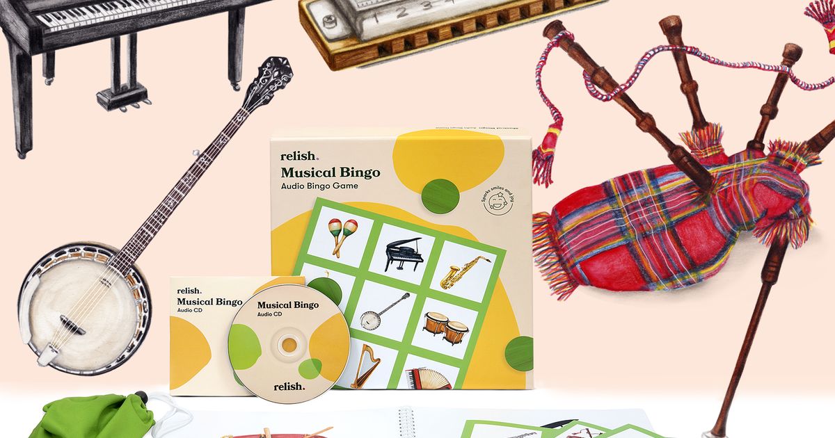 Watercolour Illustrations For Musical Bingo Game The Dots watercolour-illustrations-for-musical-bingo-game-the-dots