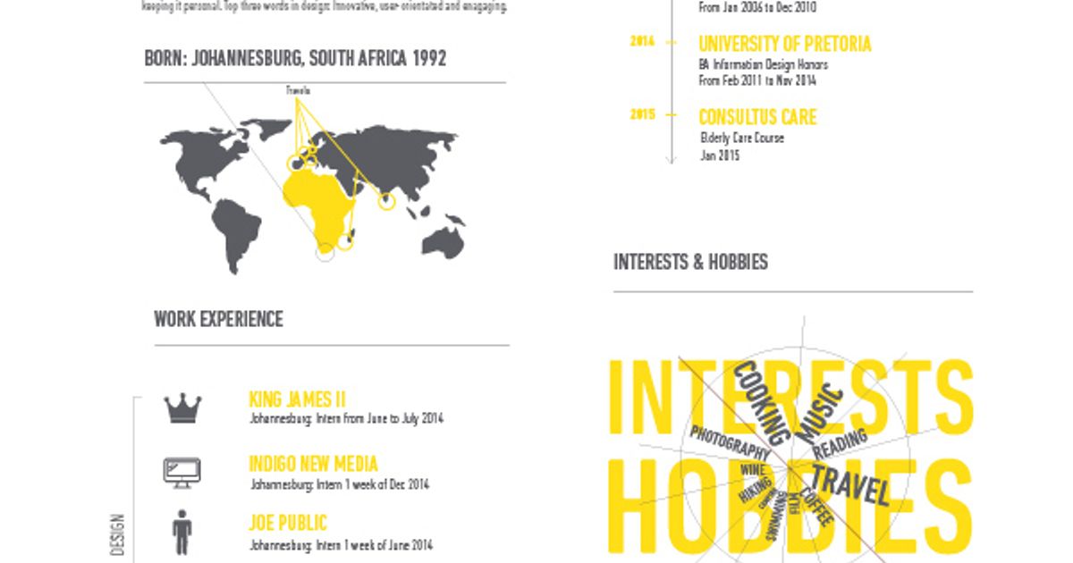 CV Infographic | The Dots